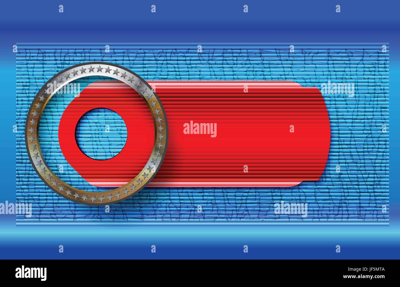 blue, ring, one, circle, banner, mesh, metallic, red, blue, ring, lines ...