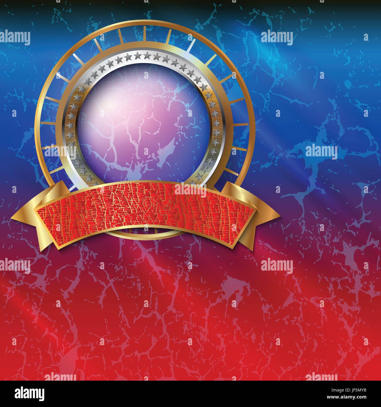 Red and blue badge hi-res stock photography and images - Alamy