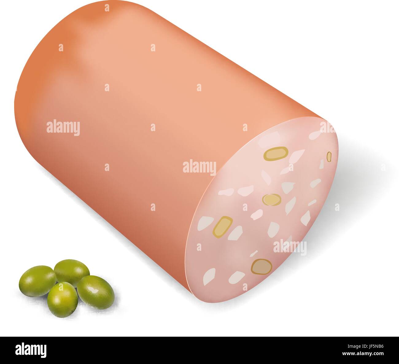 Italian meat appetizer snack Stock Vector Images - Alamy