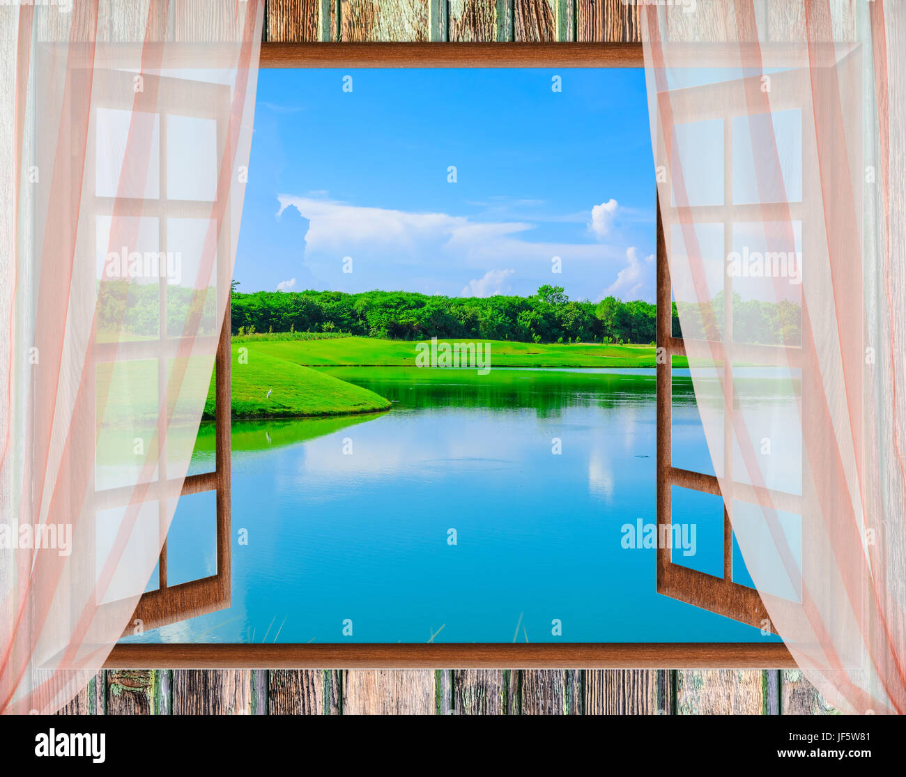 views of the pond Stock Photo - Alamy