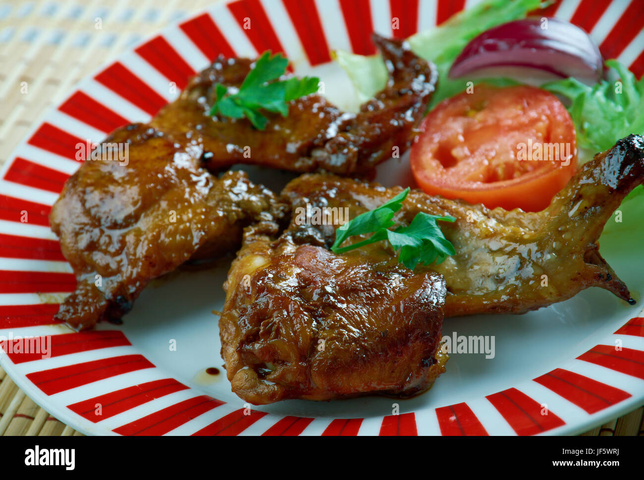 Smoked texan chicken wings hi-res stock photography and images - Alamy
