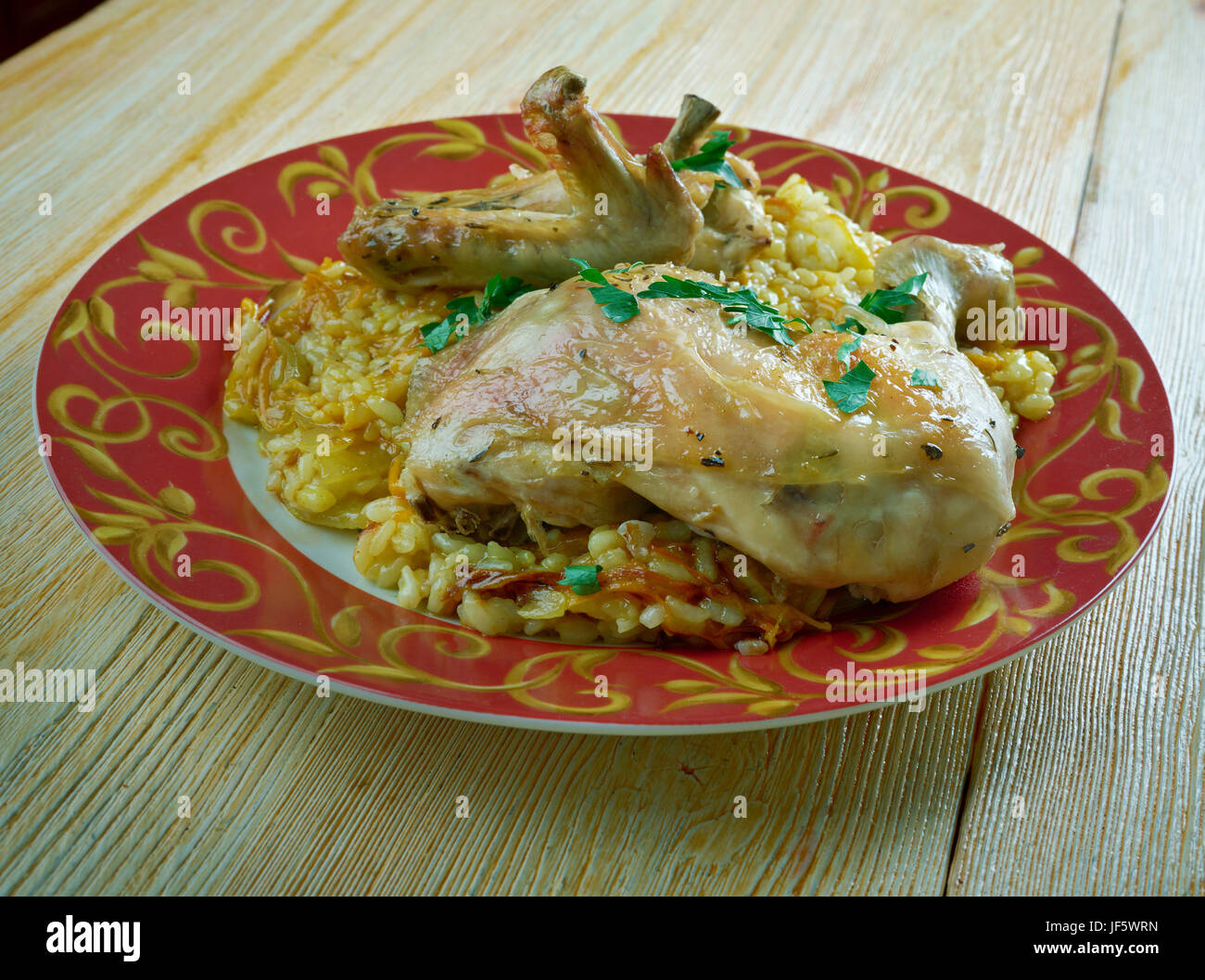 Bahraini chicken machboos hi-res stock photography and images - Alamy