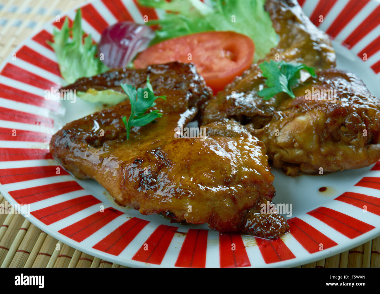 Smoked texan chicken wings hi-res stock photography and images - Alamy