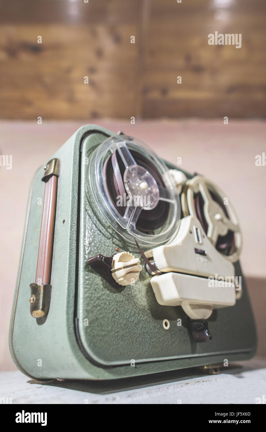 Old vintage tape recorder Stock Photo - Alamy