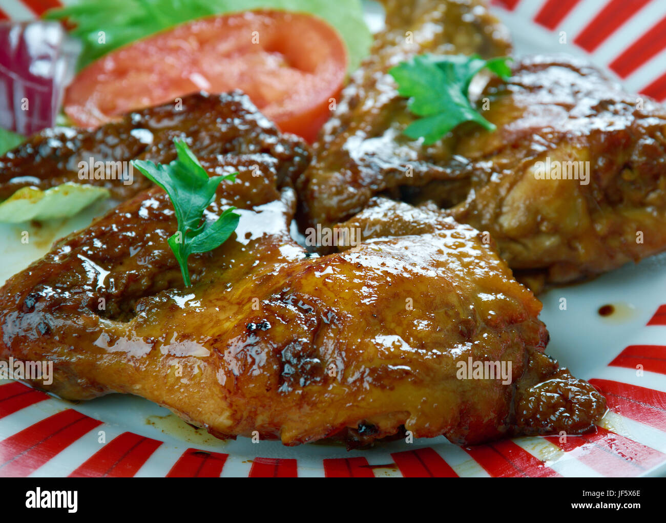 Smoked texan chicken wings hi-res stock photography and images - Alamy