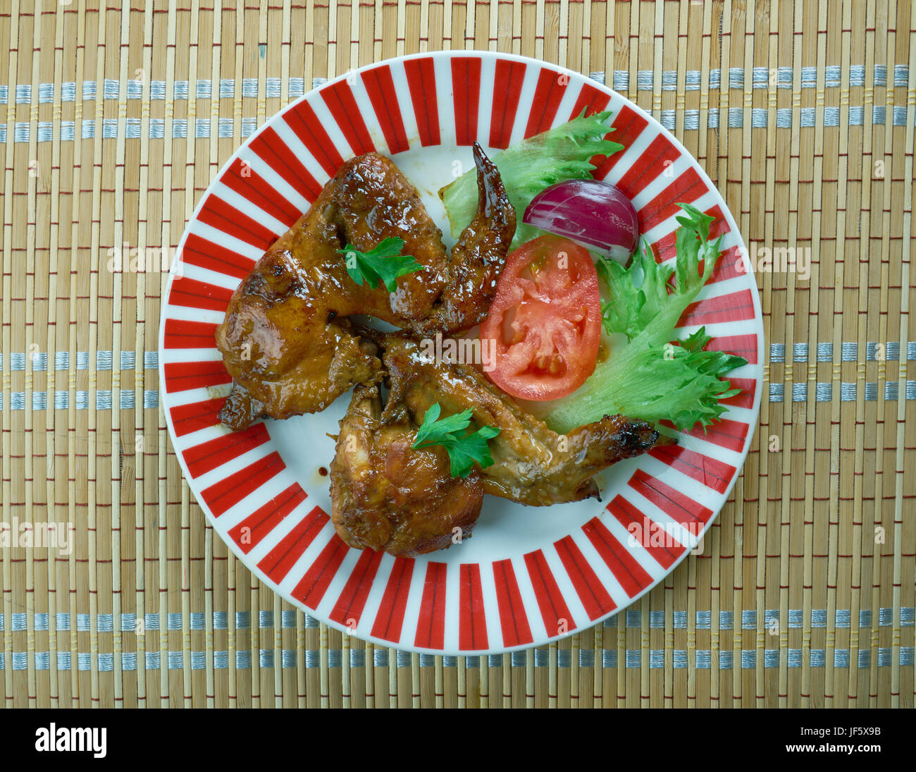 Smoked texan chicken wings hi-res stock photography and images - Alamy