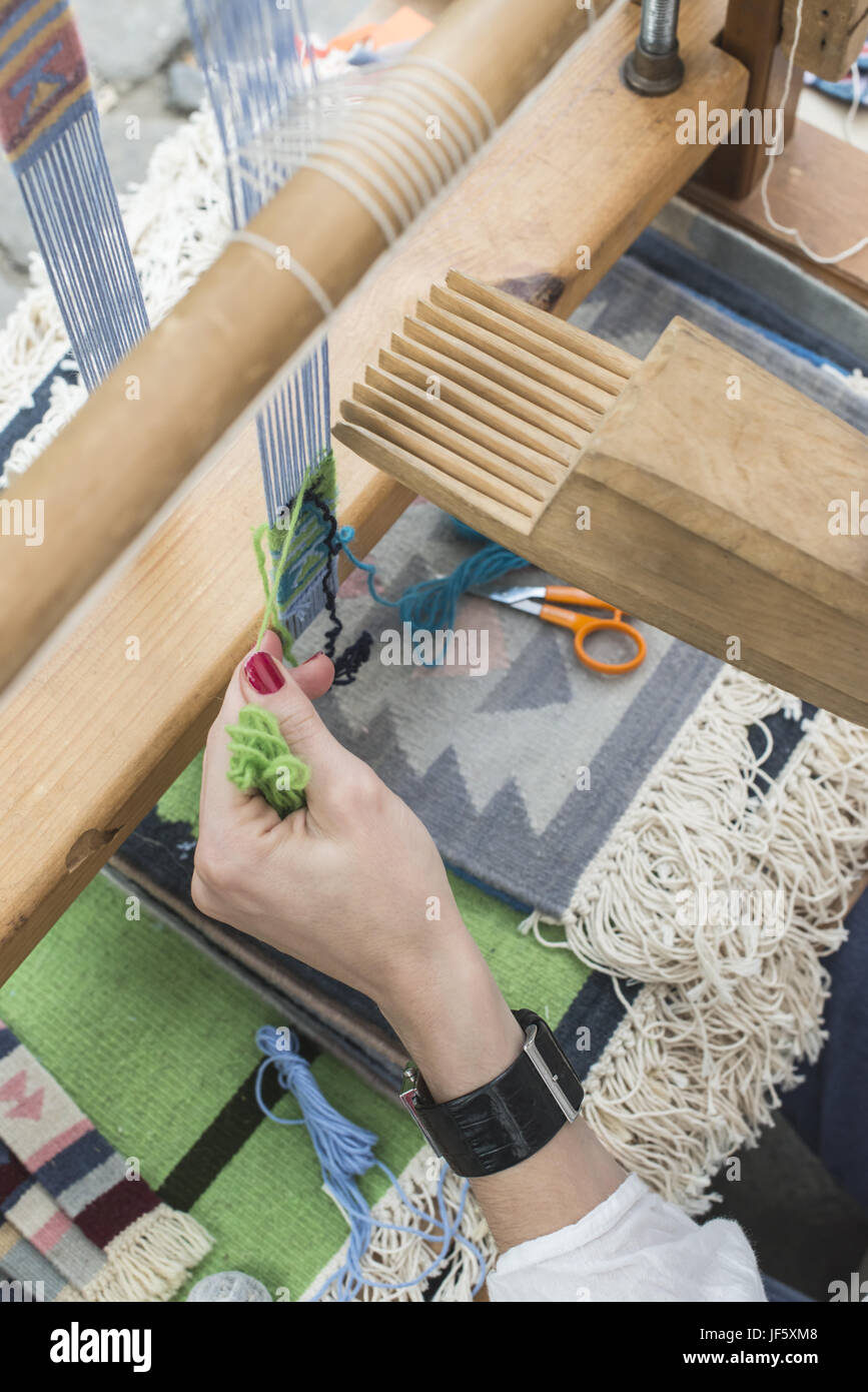Young carpet weaver hi-res stock photography and images - Alamy
