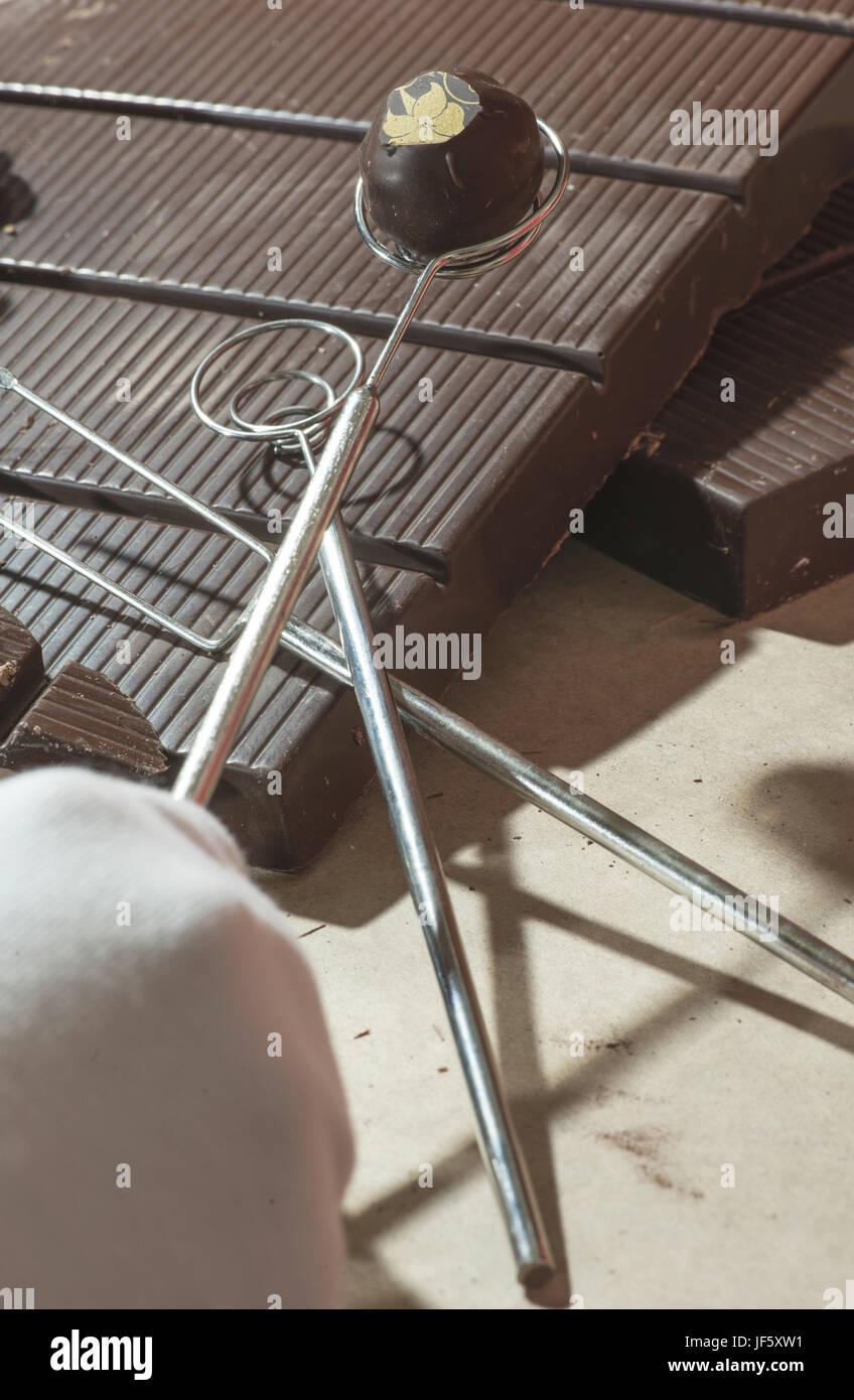 Tools for making chocolates Stock Photo - Alamy