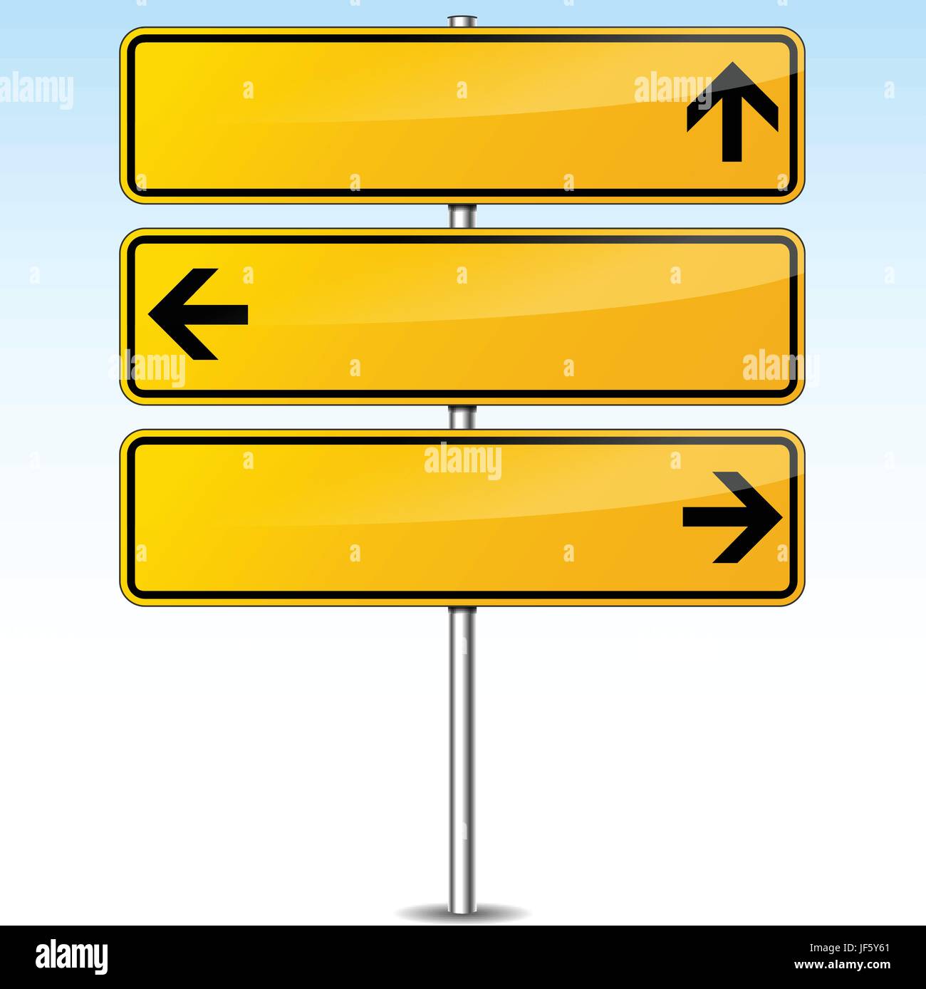 Multiple direction signs Stock Vector Images - Alamy
