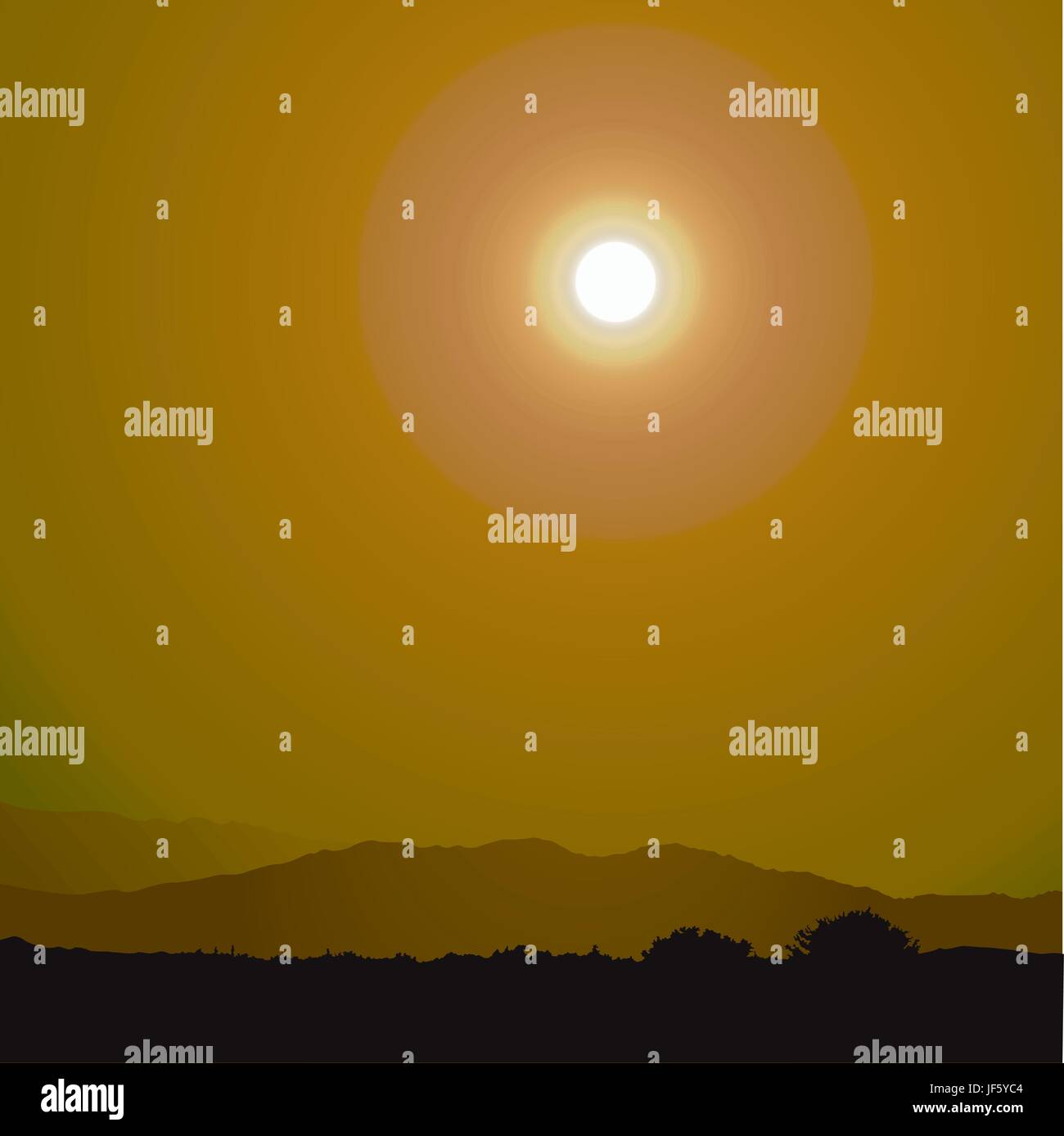 Heavenly sunset Stock Vector Images - Alamy