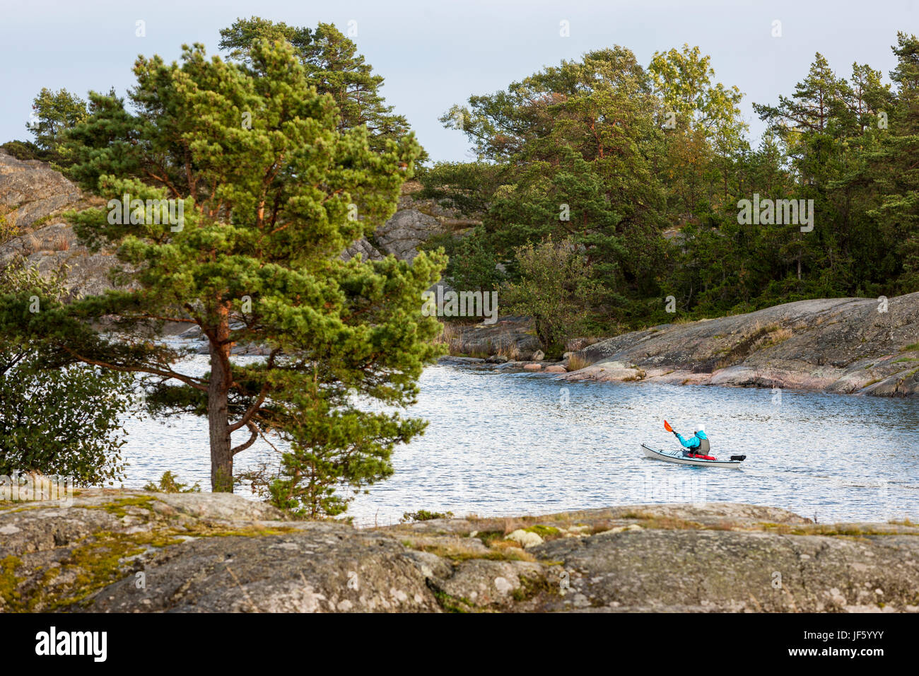 Kayaking the stockholm archipelago hi-res stock photography and images ...