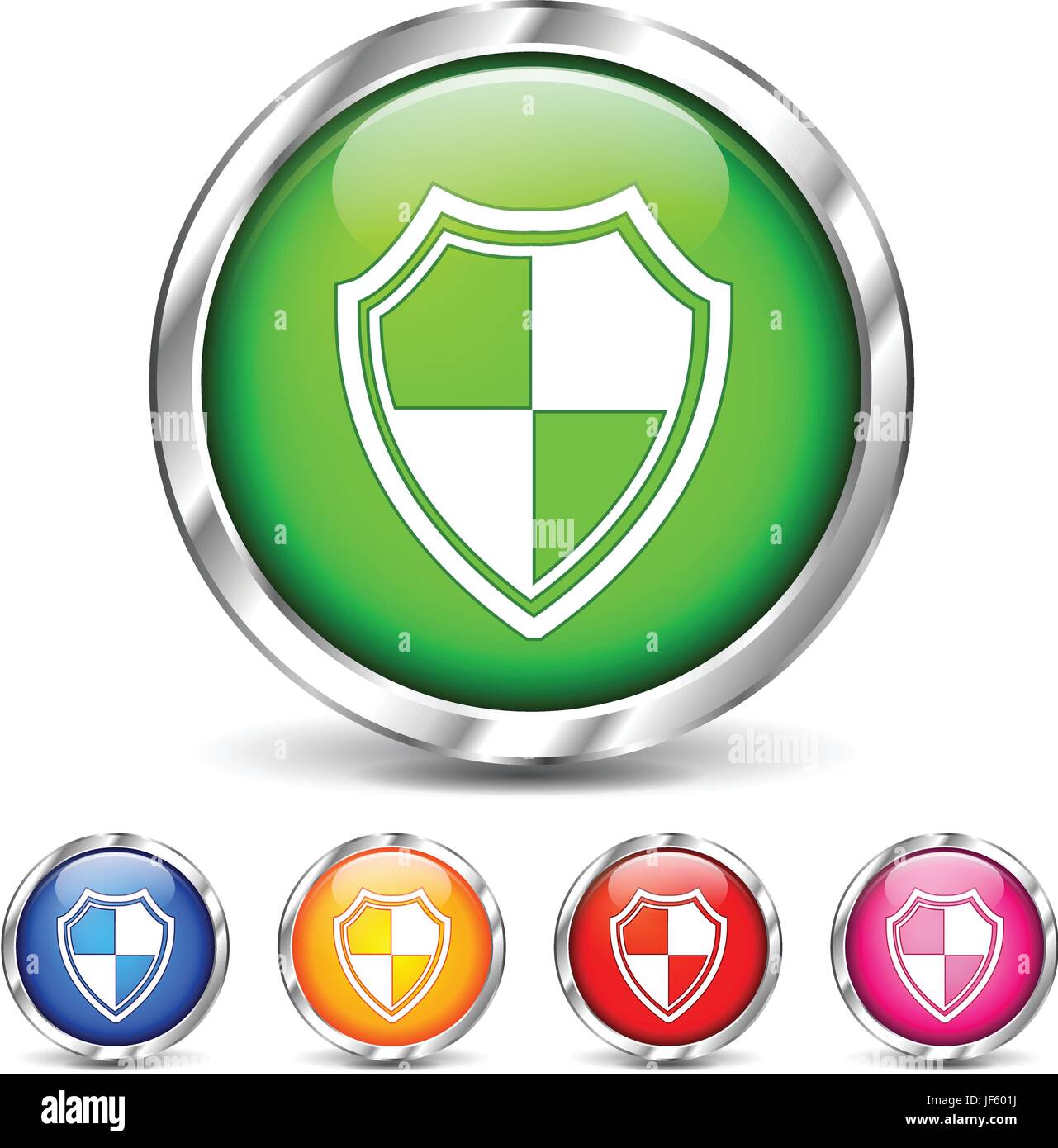 button, system, icon, shield, vector, anti, security, safety, blue ...