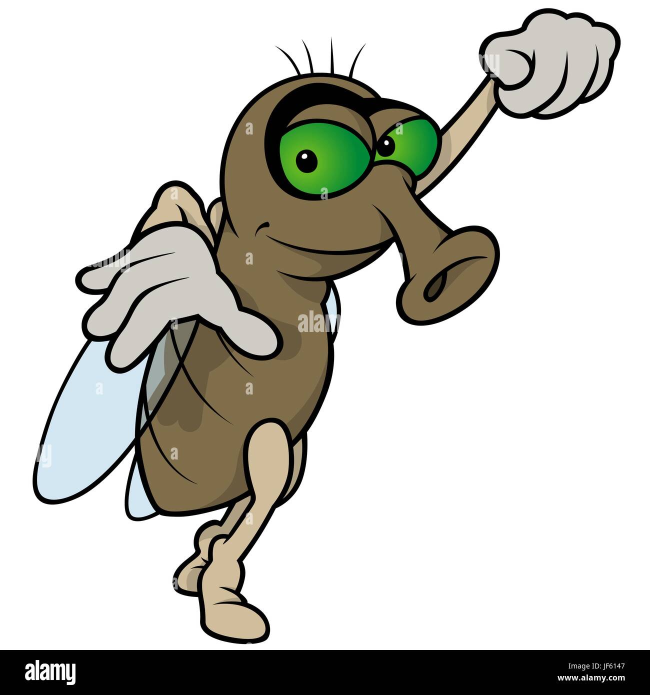 Cartoon illustration funny fly housefly hi-res stock photography and ...