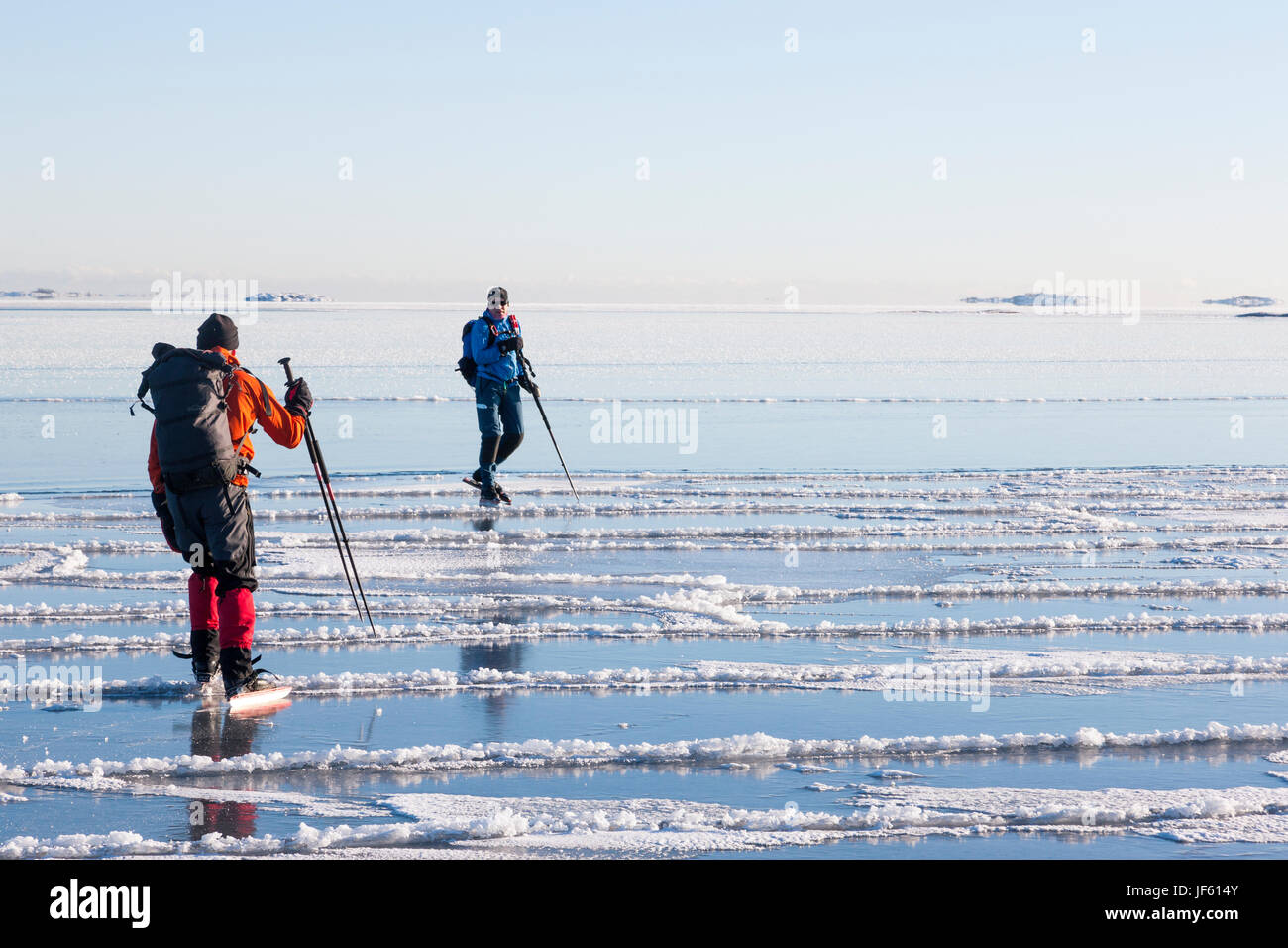 Men long-distance skating Stock Photo - Alamy