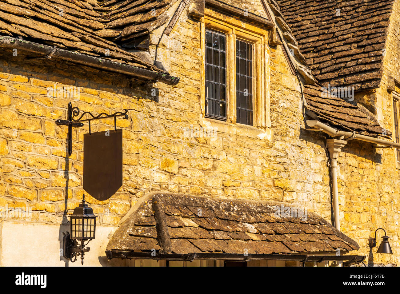 old English town and beautiful historic buildings, old street ...