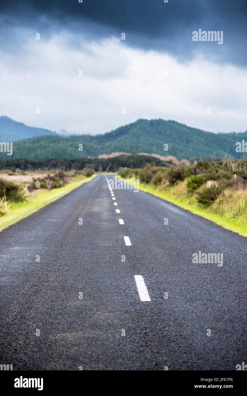View of empty road Stock Photo - Alamy