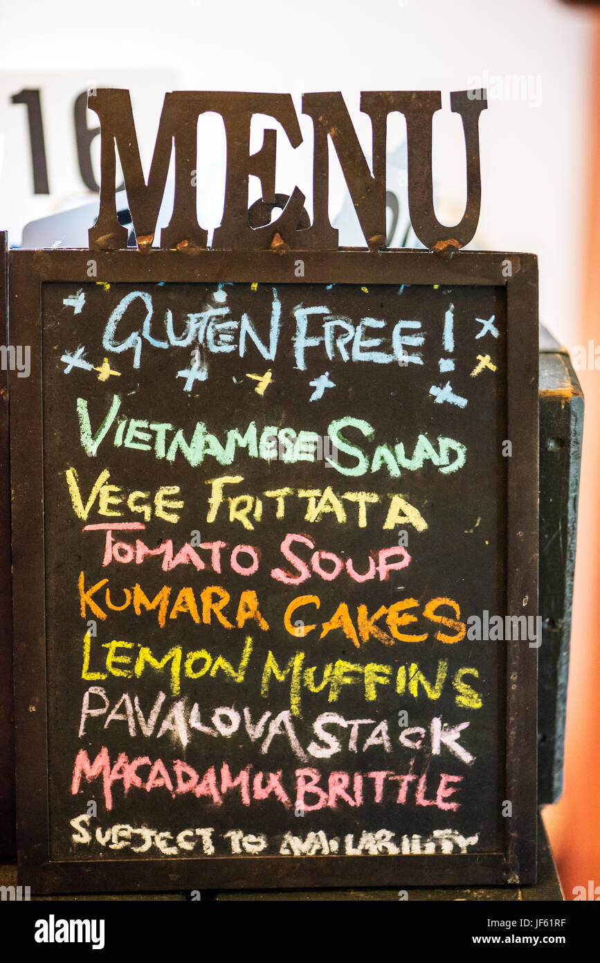 Menu on blackboard hi-res stock photography and images - Alamy