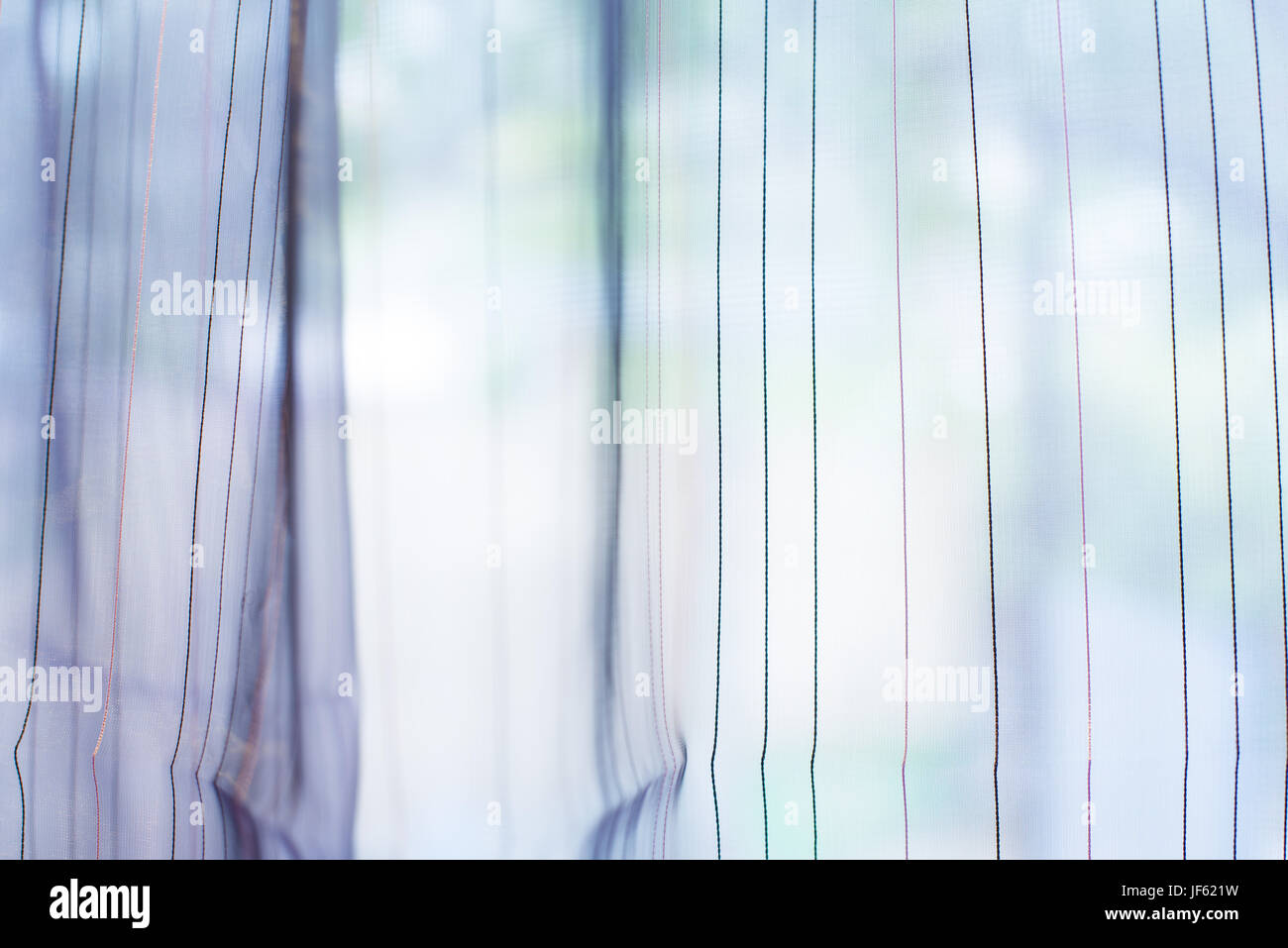 Transparent curtain on window Stock Photo - Alamy