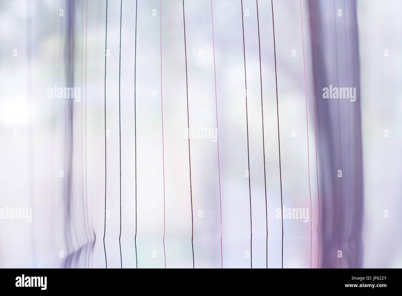Transparent curtain on window Stock Photo - Alamy