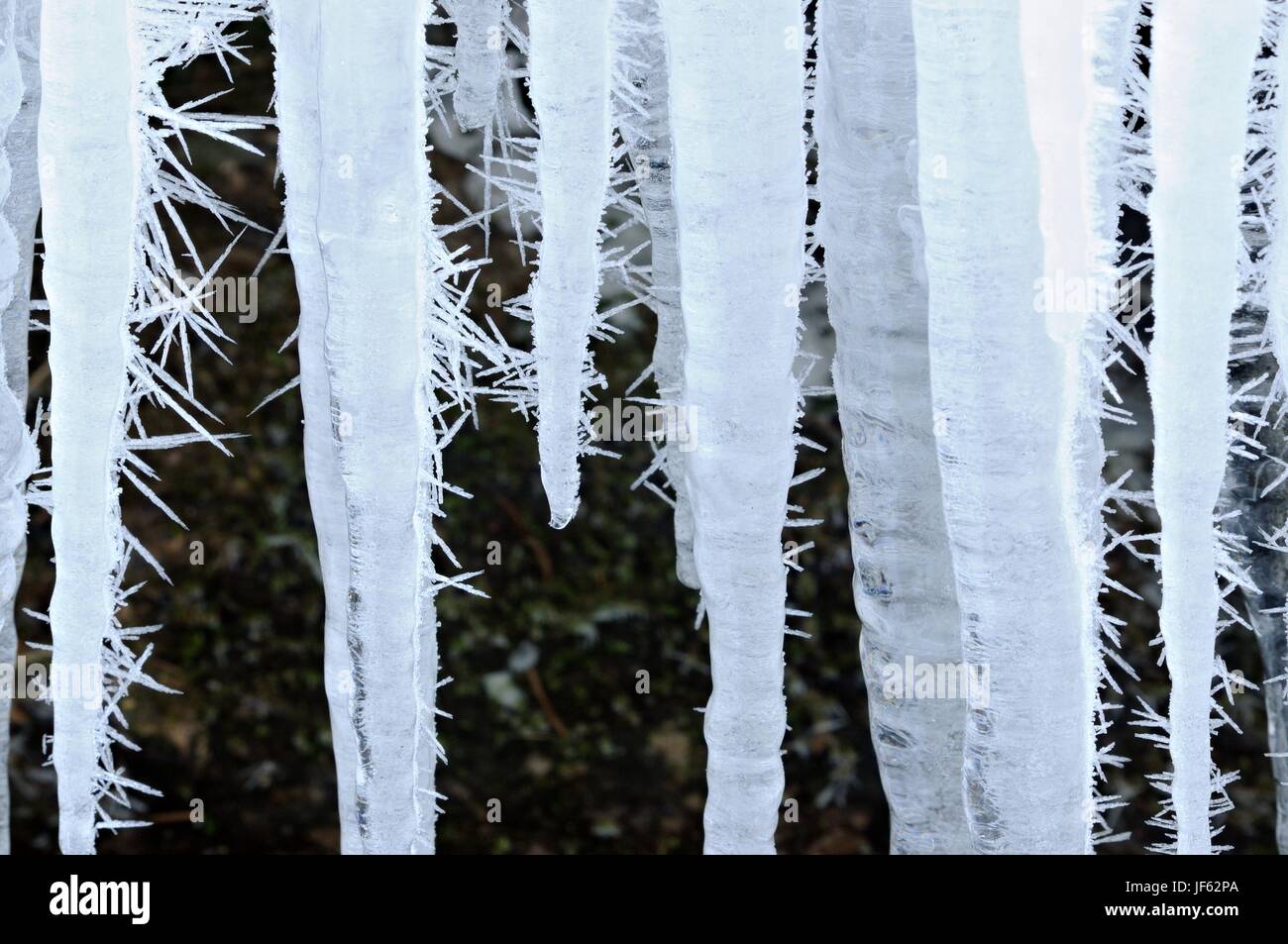 Frost in ice Stock Photo - Alamy