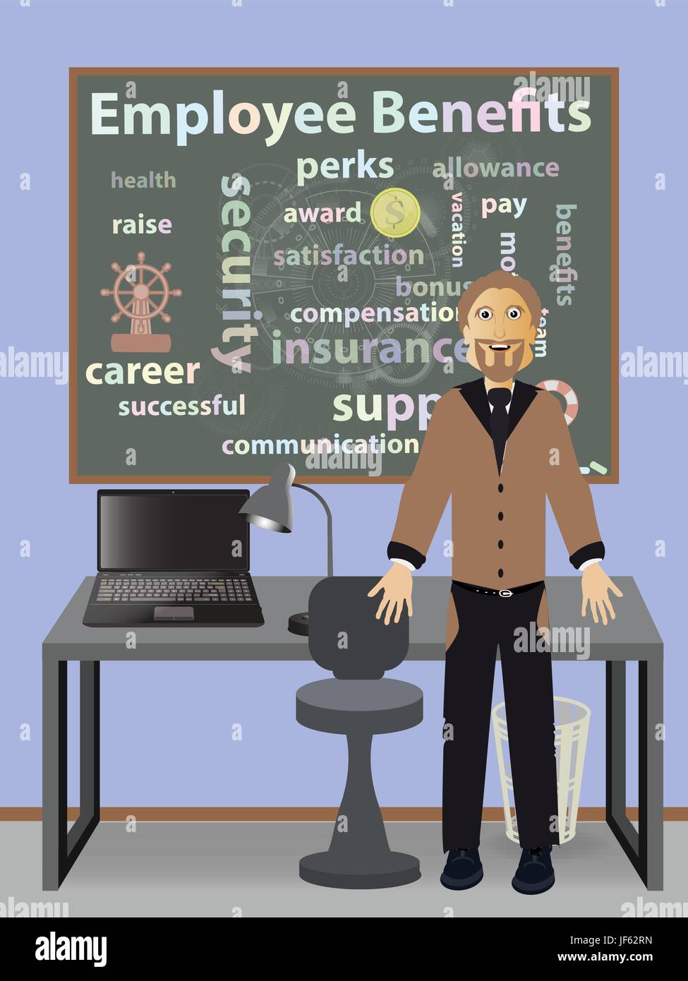 Office perks Stock Vector Images - Alamy