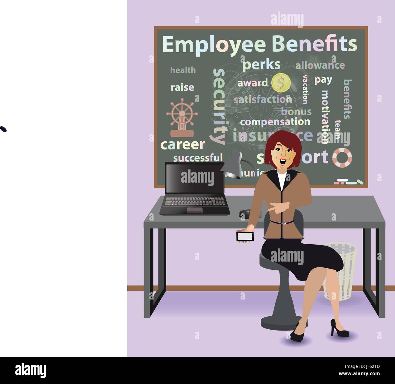 Office Perks Stock Vector Images - Alamy