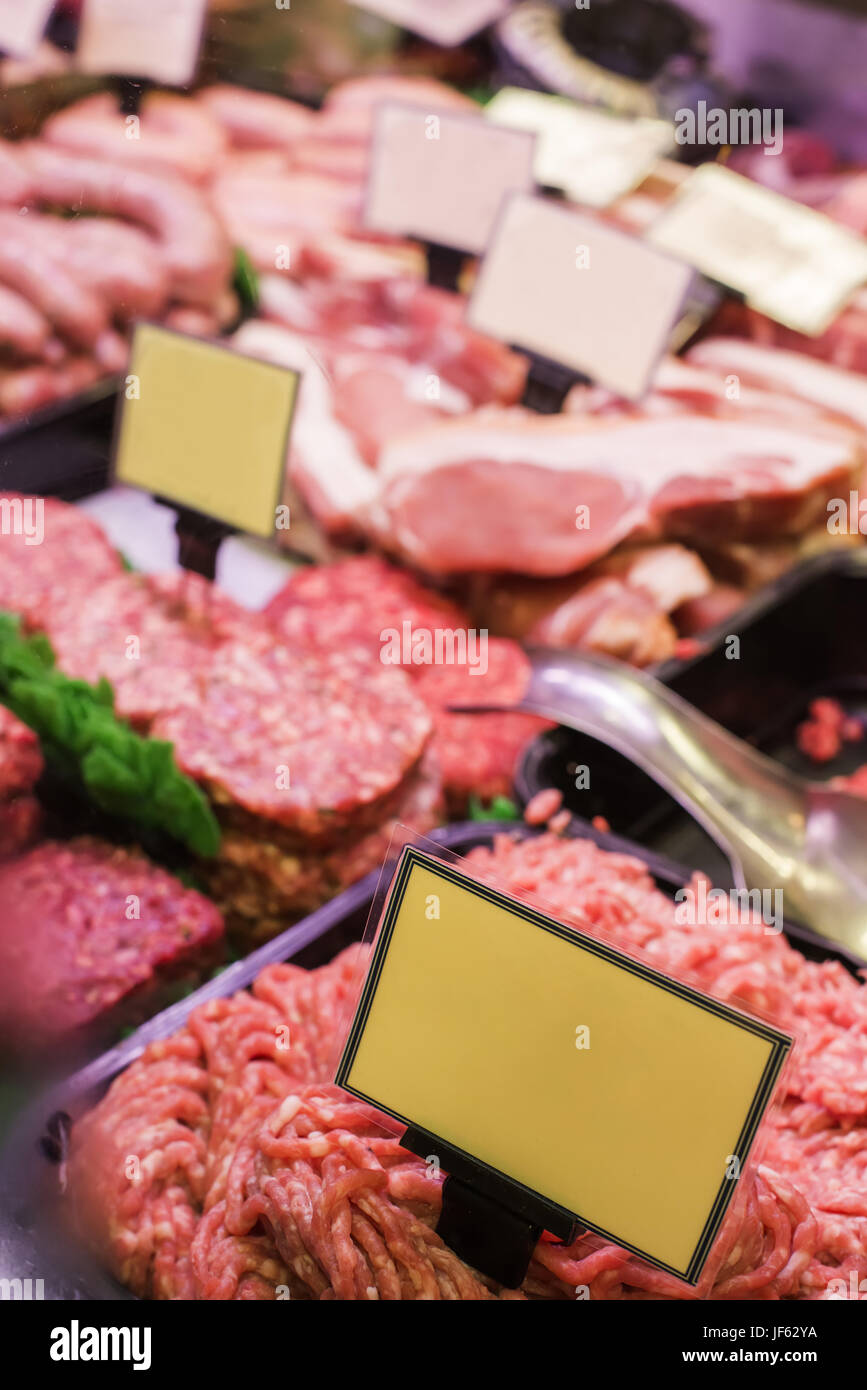 Sausages in shop window hi-res stock photography and images - Alamy