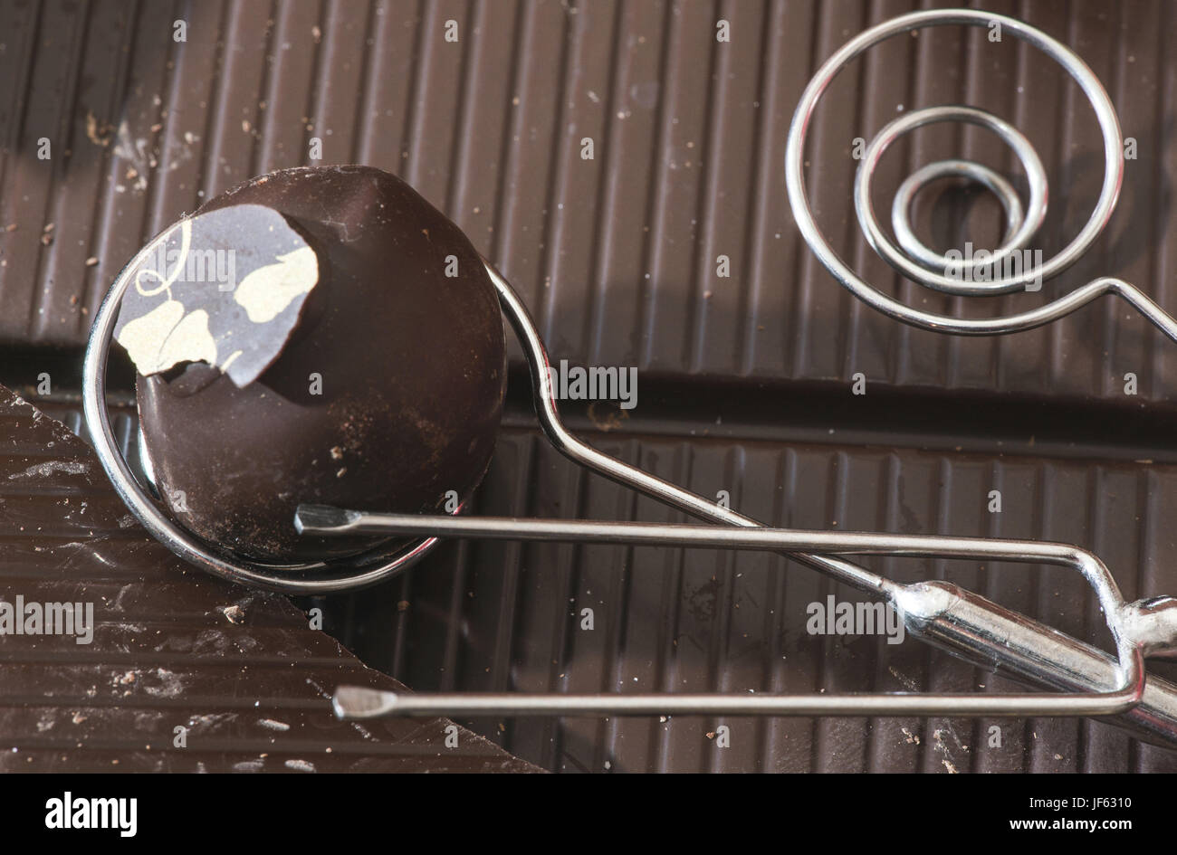 Tools for making chocolates Stock Photo - Alamy