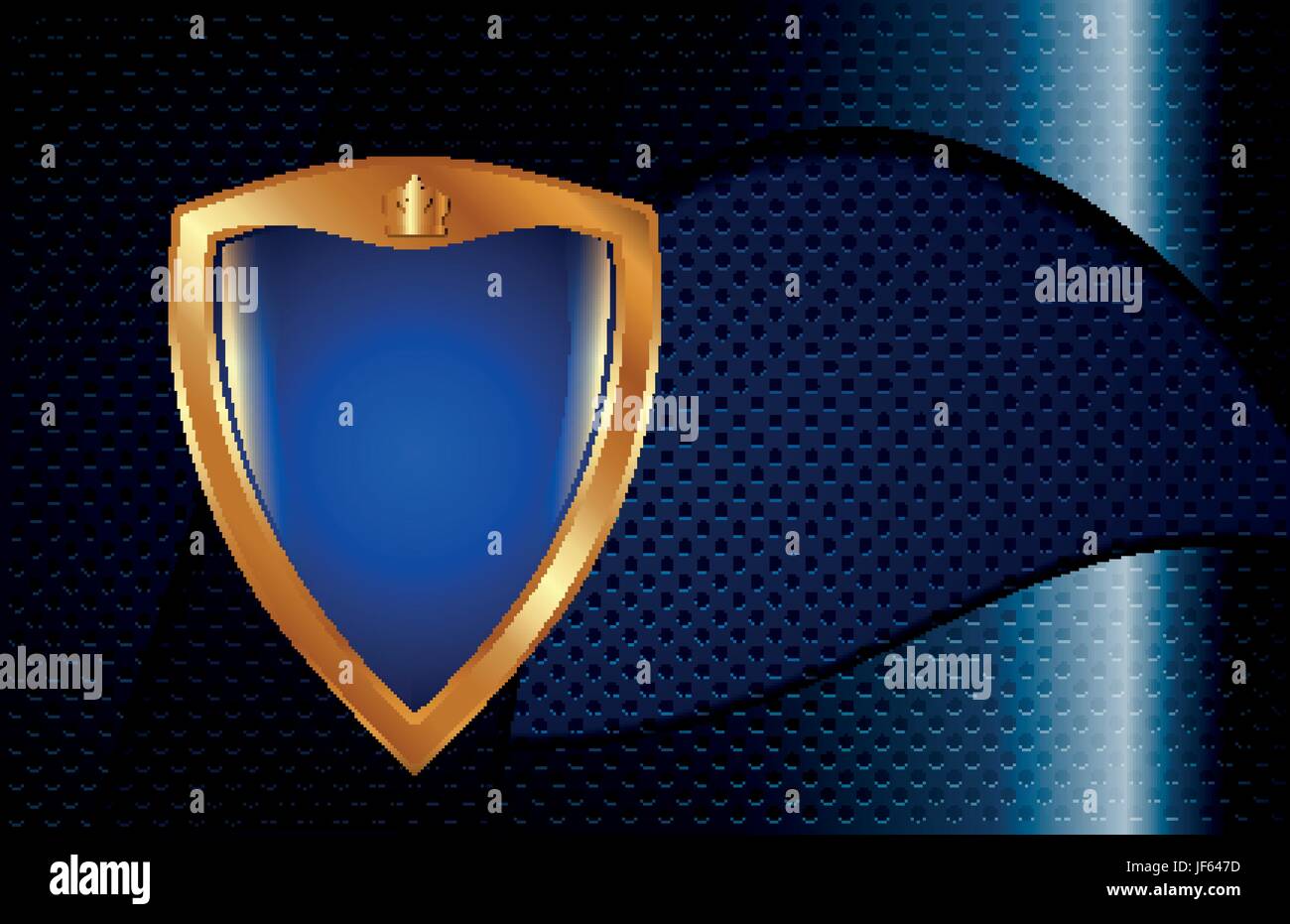 Dark blue shield hi-res stock photography and images - Alamy