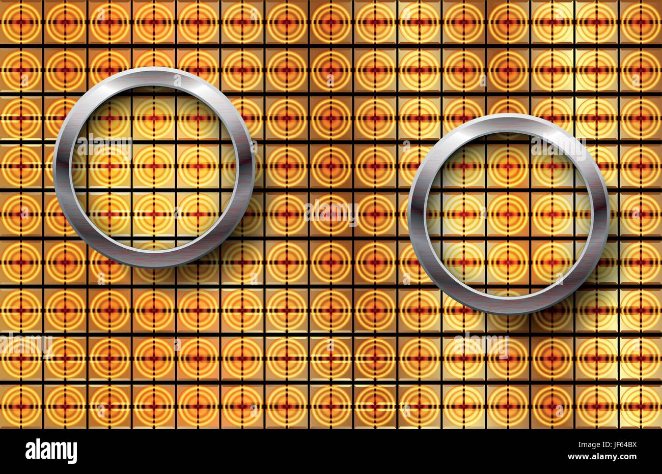 ring, metal, square, circle, mesh, tile, mosaics, mosaic, gold, ring ...