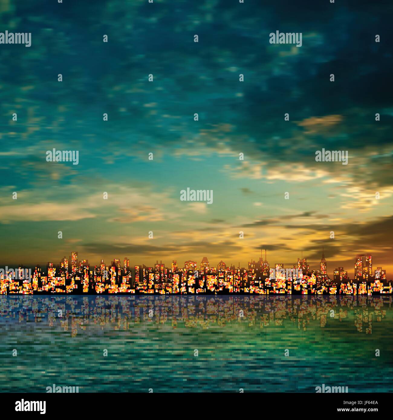 Panoramic vista view Stock Vector Images - Alamy