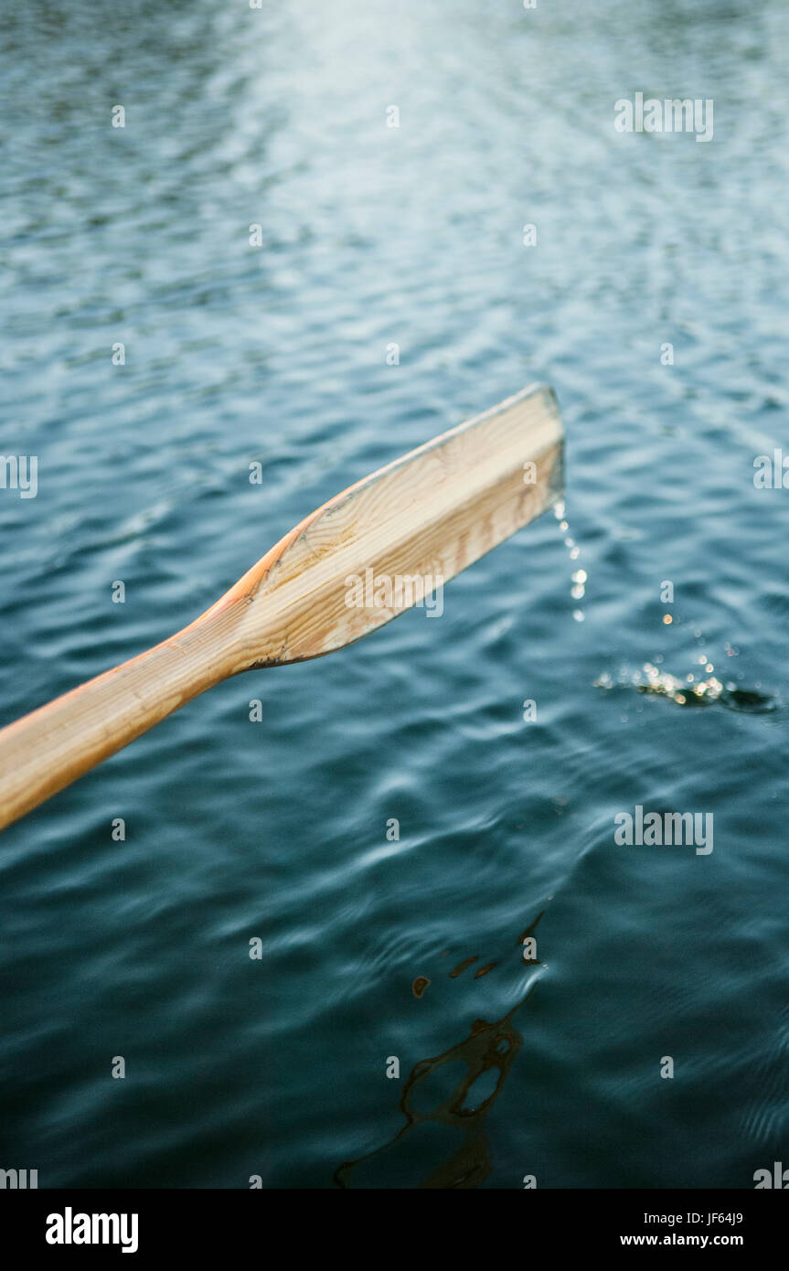 Oar above water Stock Photo - Alamy