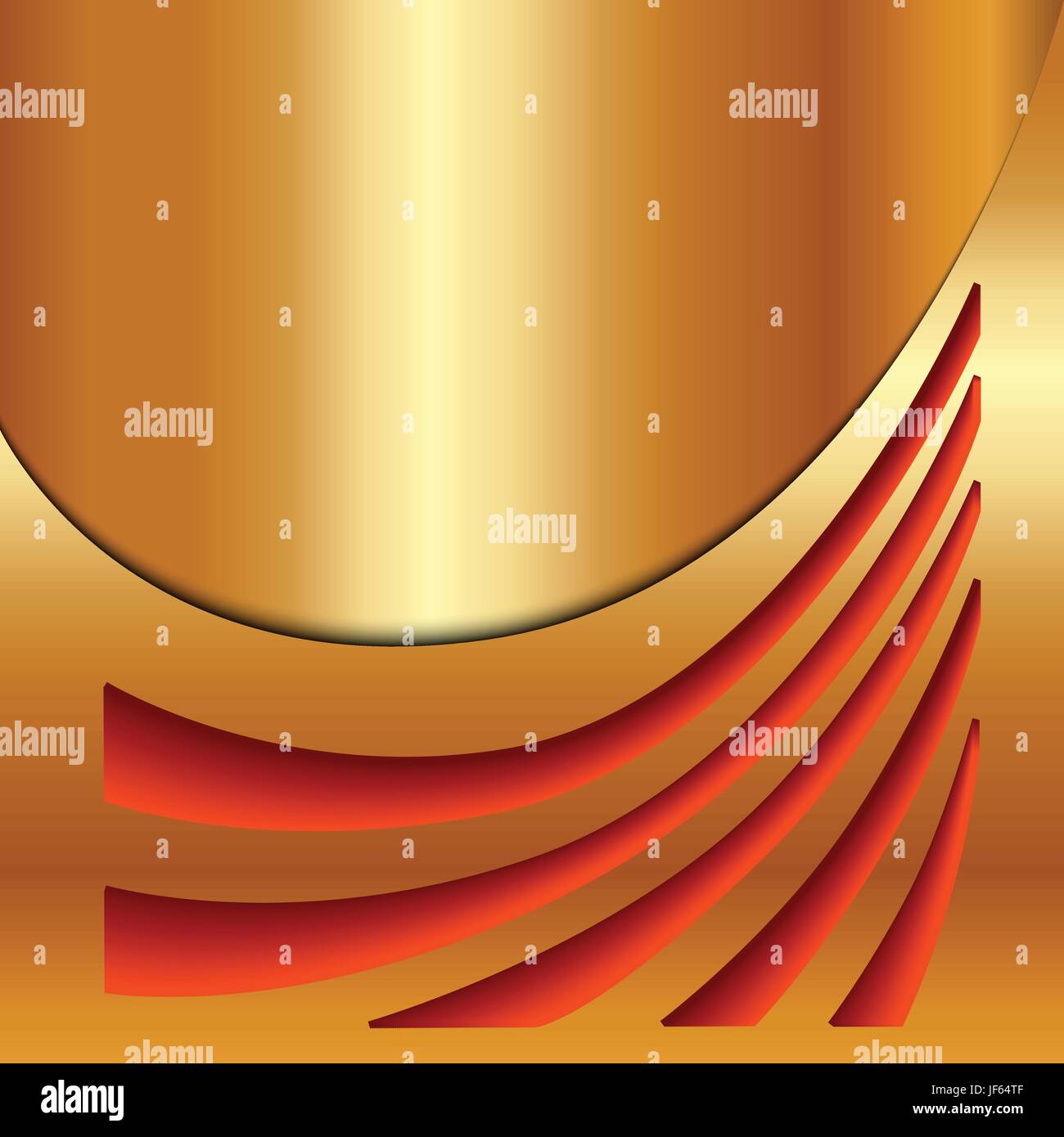 arc, glossy, curves, metallic, backdrop, background, gold, red, arc ...