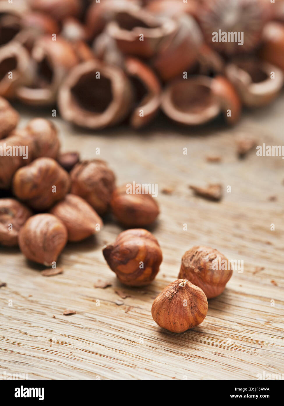 Hazelnuts without skin Stock Photo - Alamy