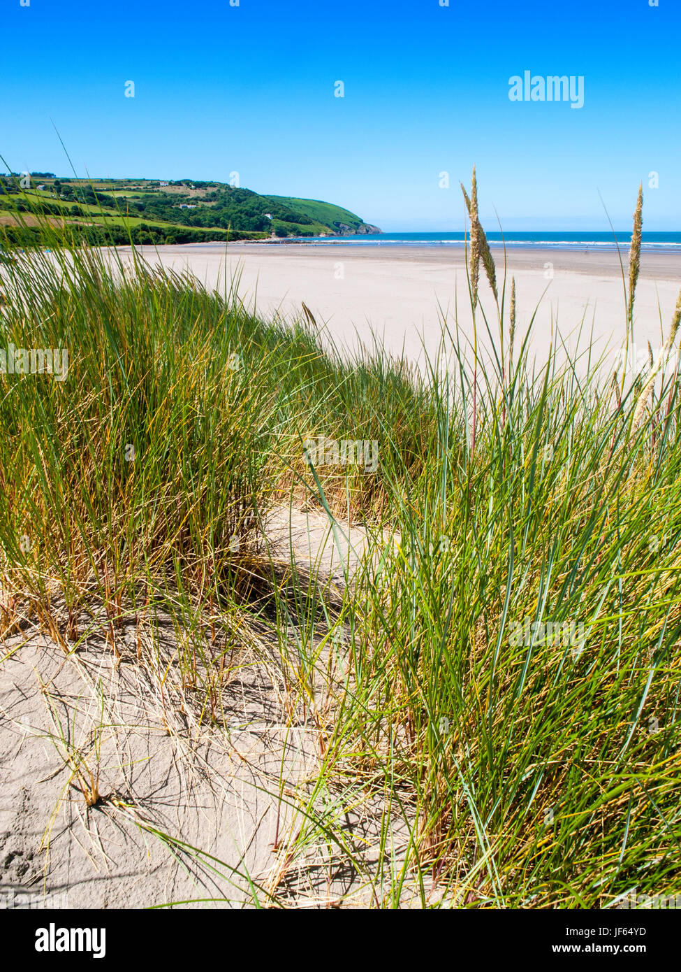 Poppit Sands, a beach near Cardigan in West Wales sits on the Teifi ...