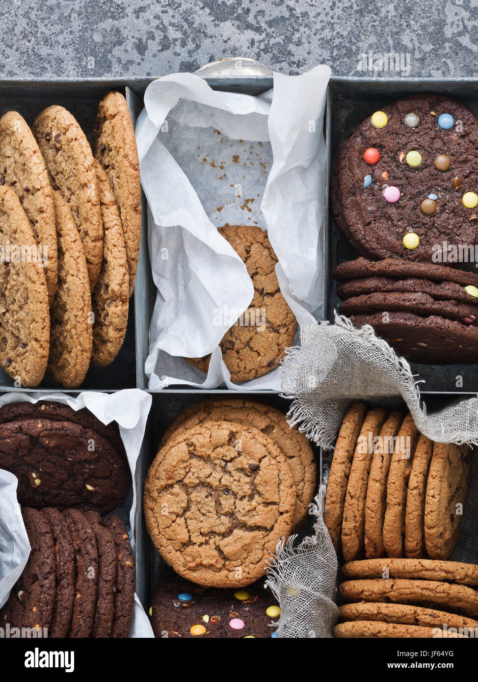 Cookies in box Stock Photo - Alamy