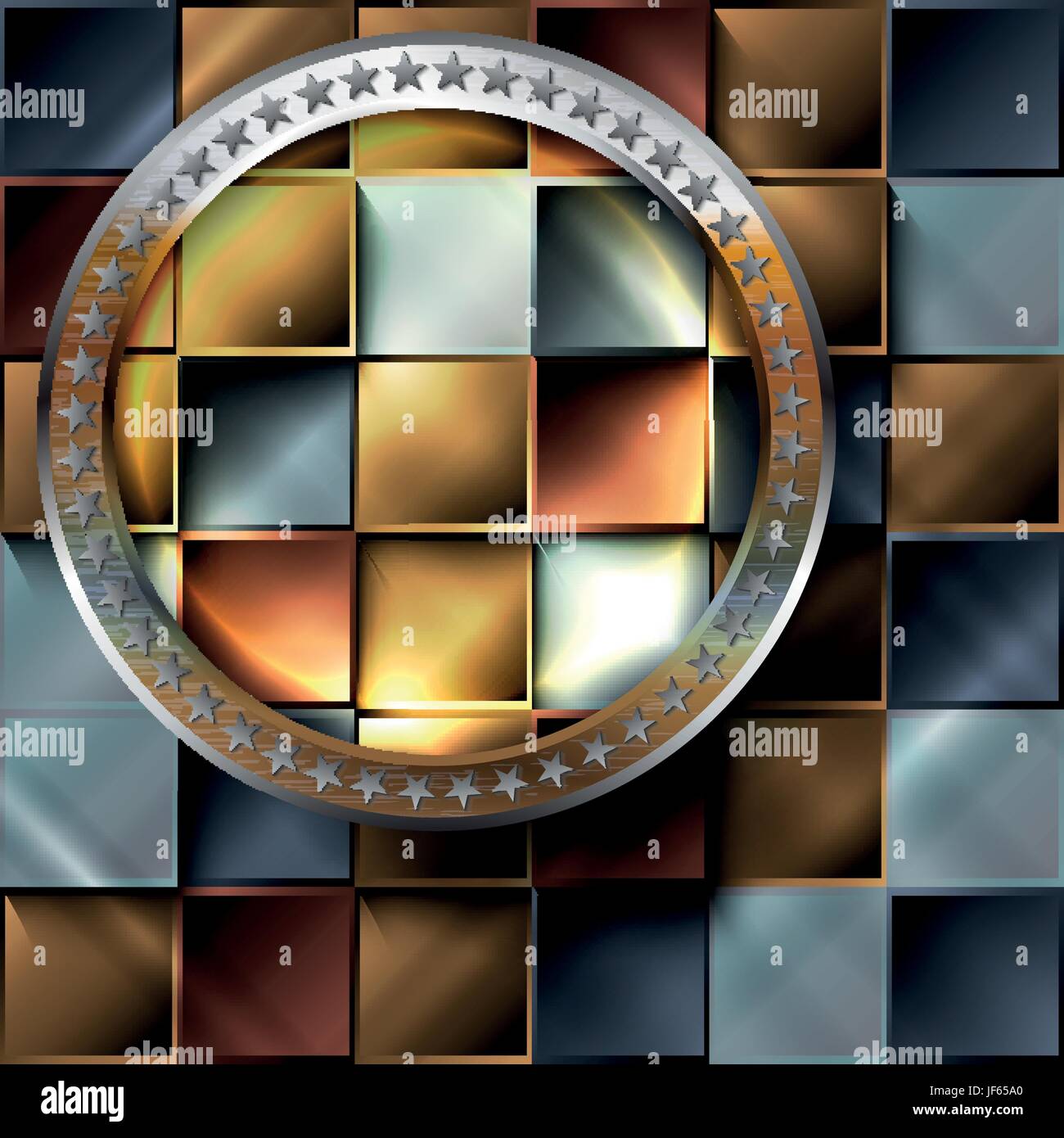 ring, square, tiles, circle, metallic, mosaics, mosaic, shaddow, shadow ...