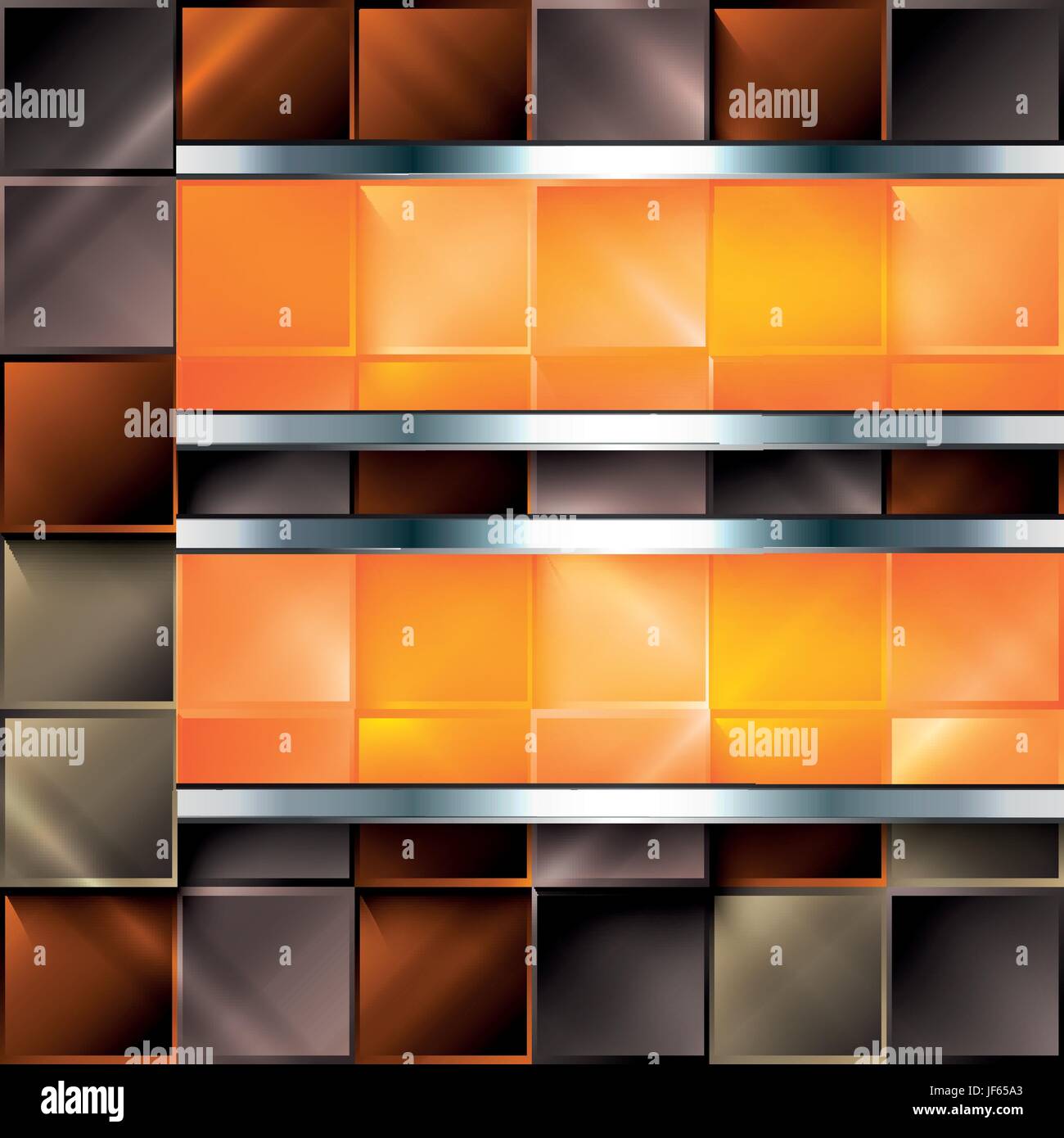 square, tiles, banner, metallic, mosaics, mosaic, two, reflection ...