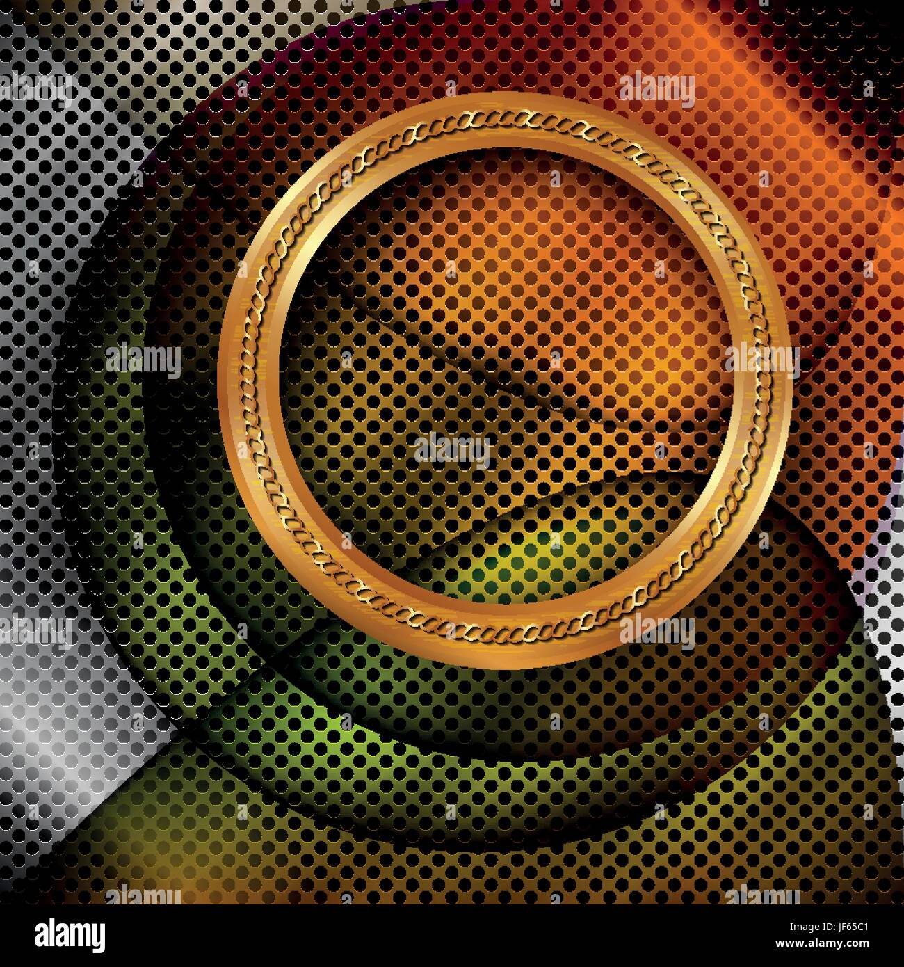 ring, arc, metal, circle, curves, gradient, gold, shadows, ring, arc ...