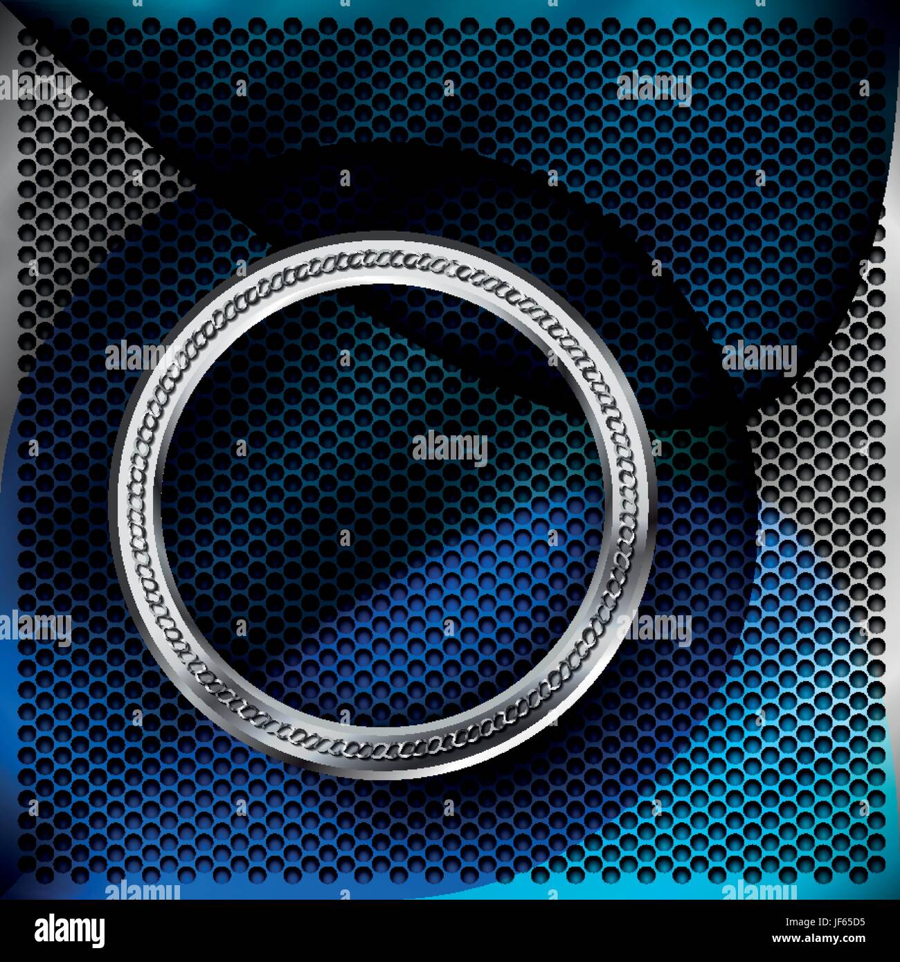 ring, metal, dots, circle, mesh, curves, shadows, blue, ring, metal ...