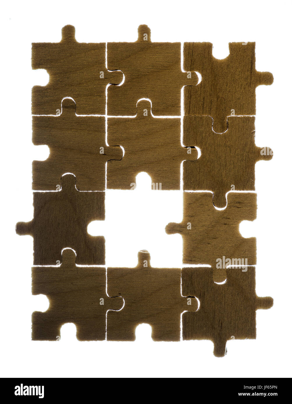 Wooden puzzle and backlight background Stock Photo - Alamy
