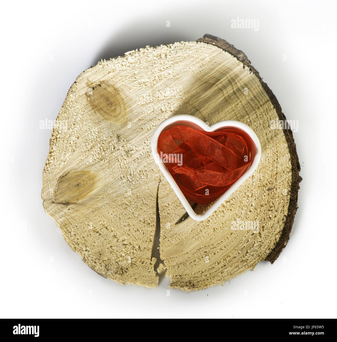 Heart shape made of red textile Stock Photo - Alamy