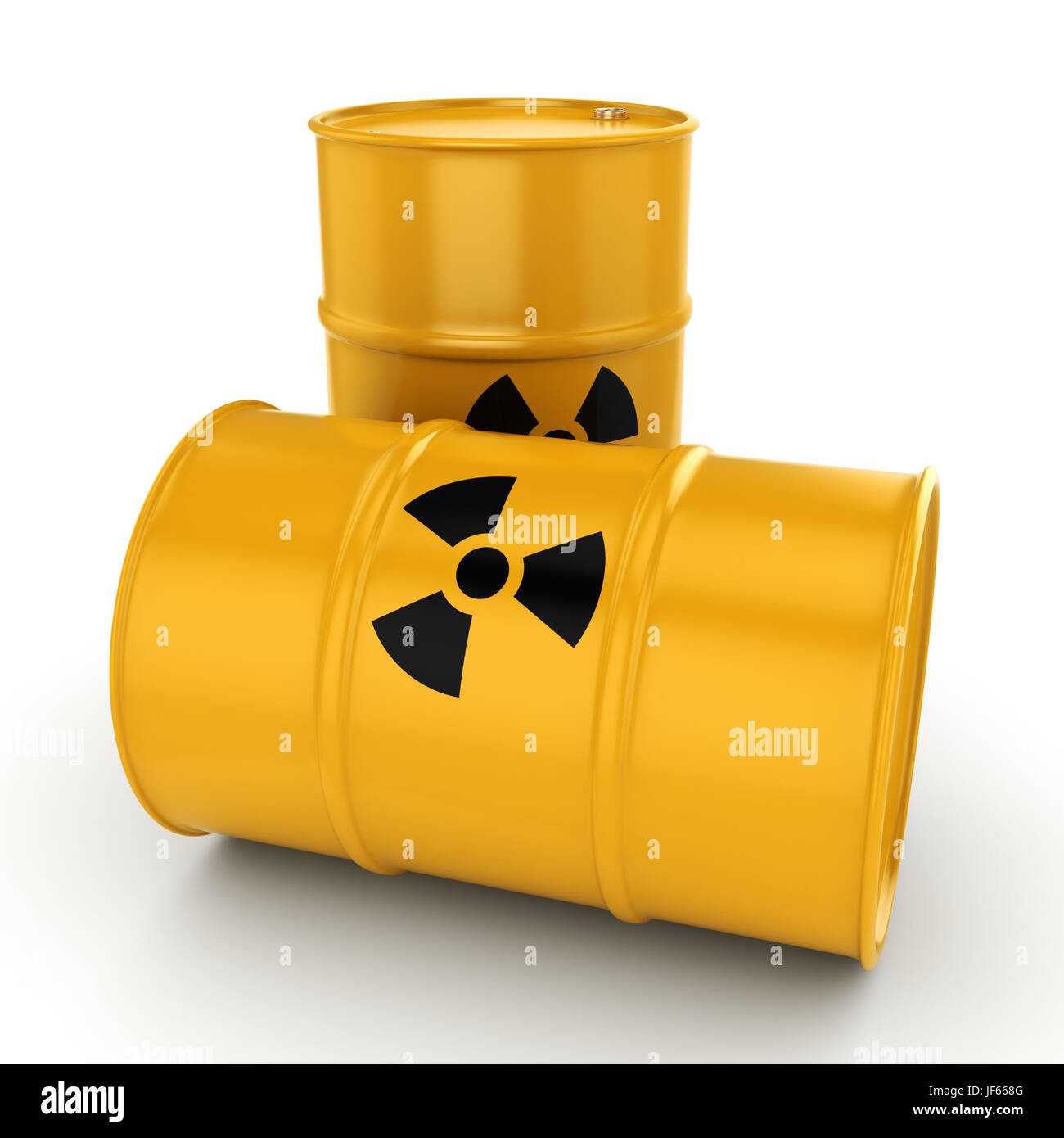 3d rendering radioactive barrels hi-res stock photography and images ...