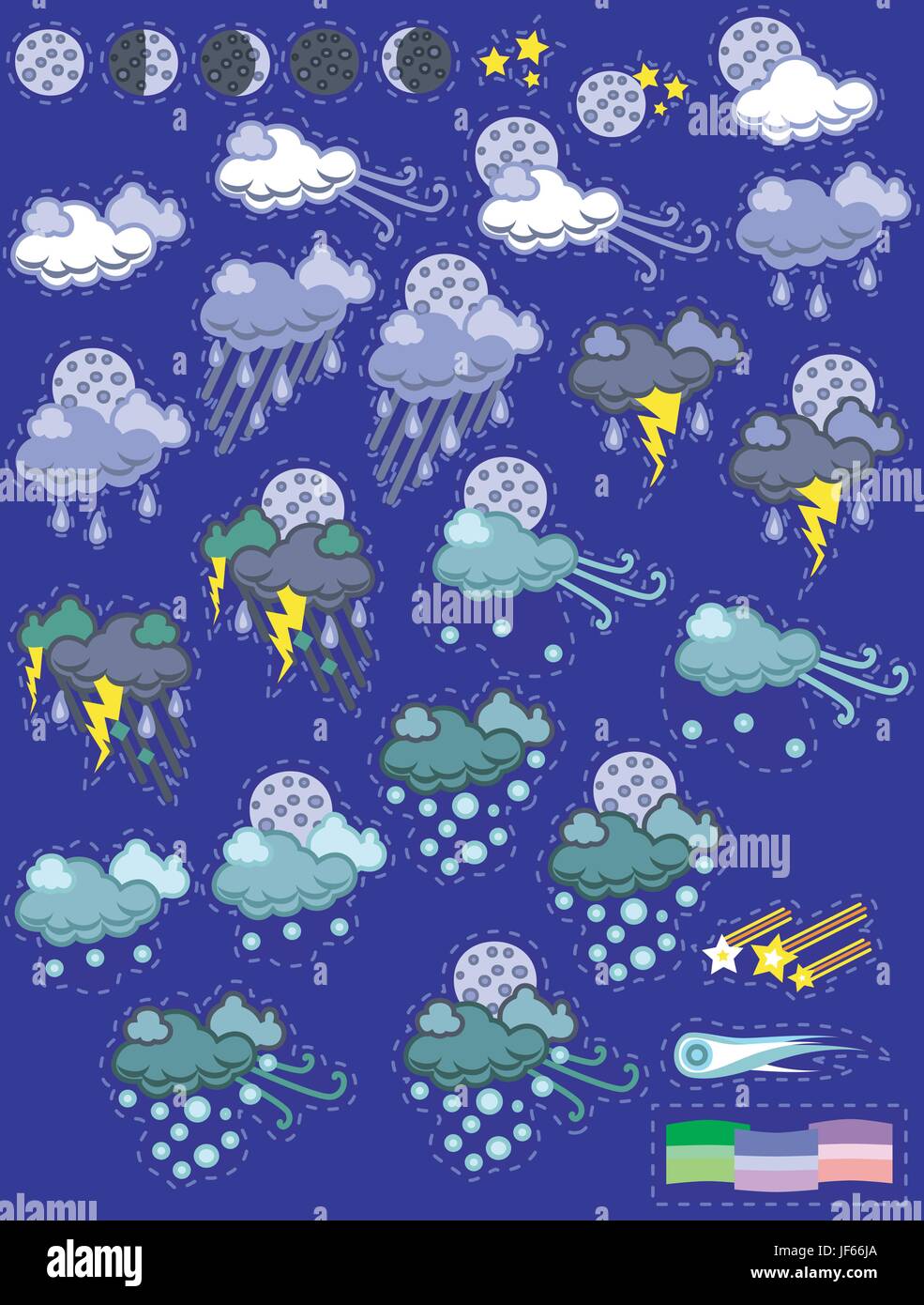 Cloudy patches Stock Vector Images - Alamy