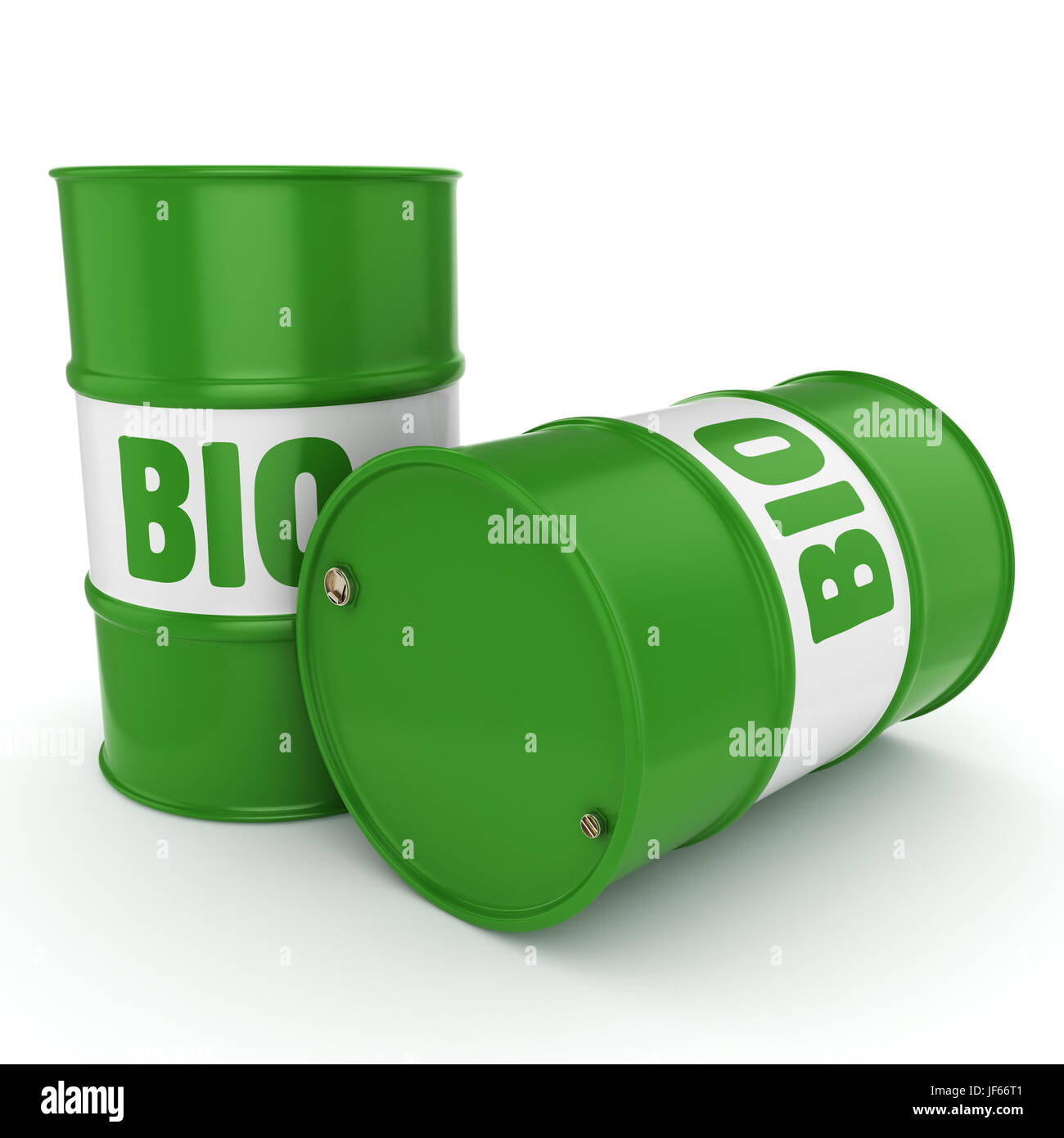 3D rendering barrel of biofuels Stock Photo - Alamy