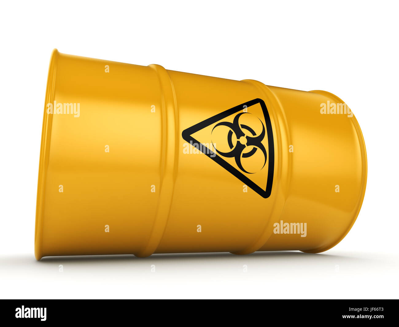3D rendering biohazard barrel Stock Photo - Alamy