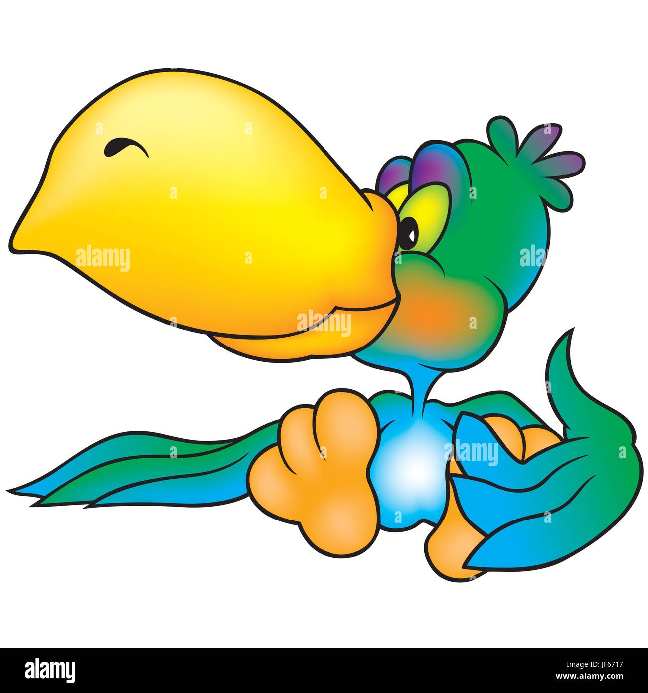 Cartoon parrot hi-res stock photography and images - Alamy