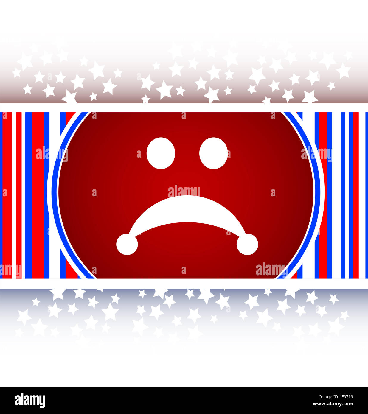 Sad icon button Stock Photo - Alamy