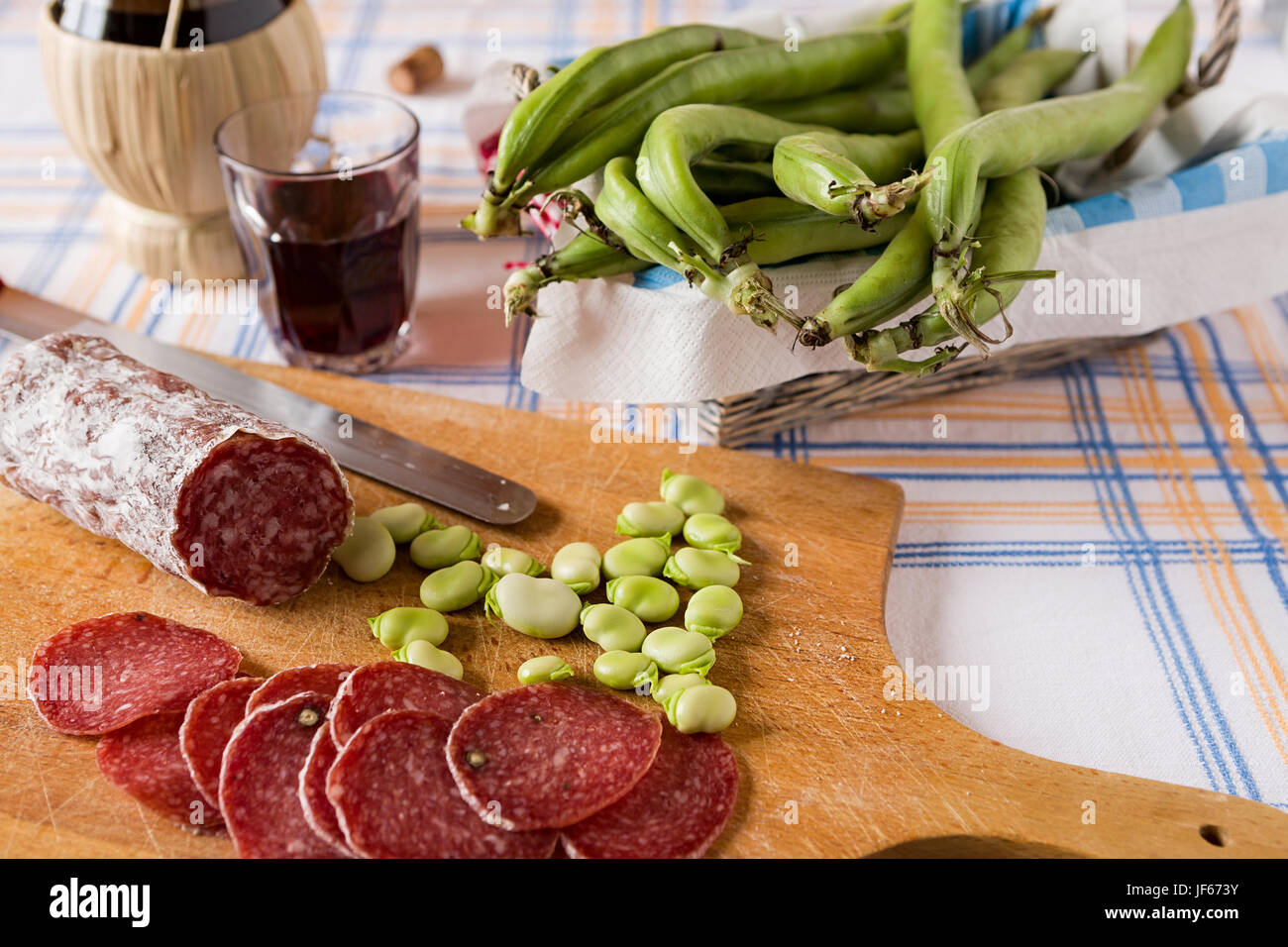 Typical italian salami hi-res stock photography and images - Alamy