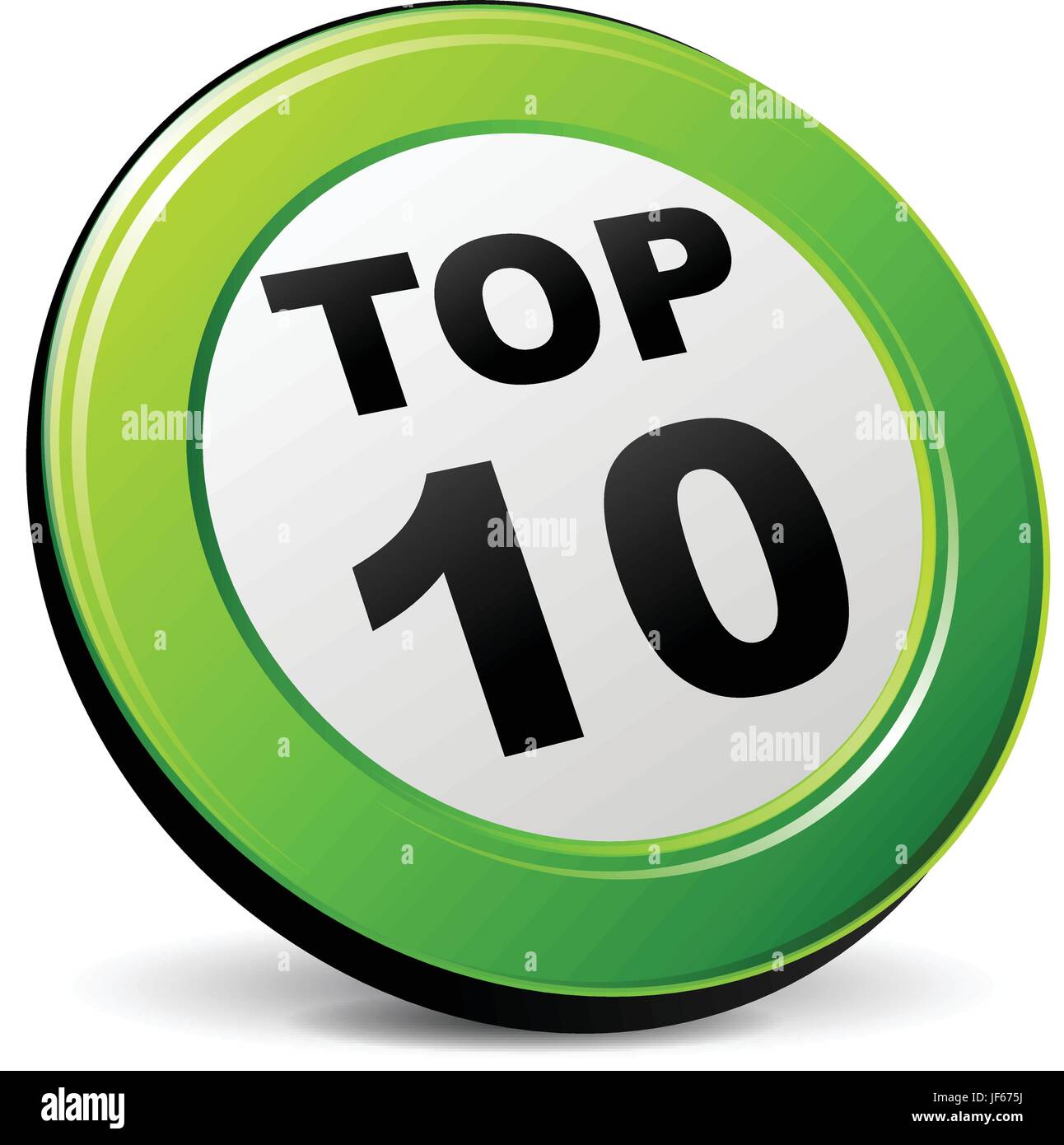 button, list, ten, sign, icon, best, top, isolated, black, swarthy ...